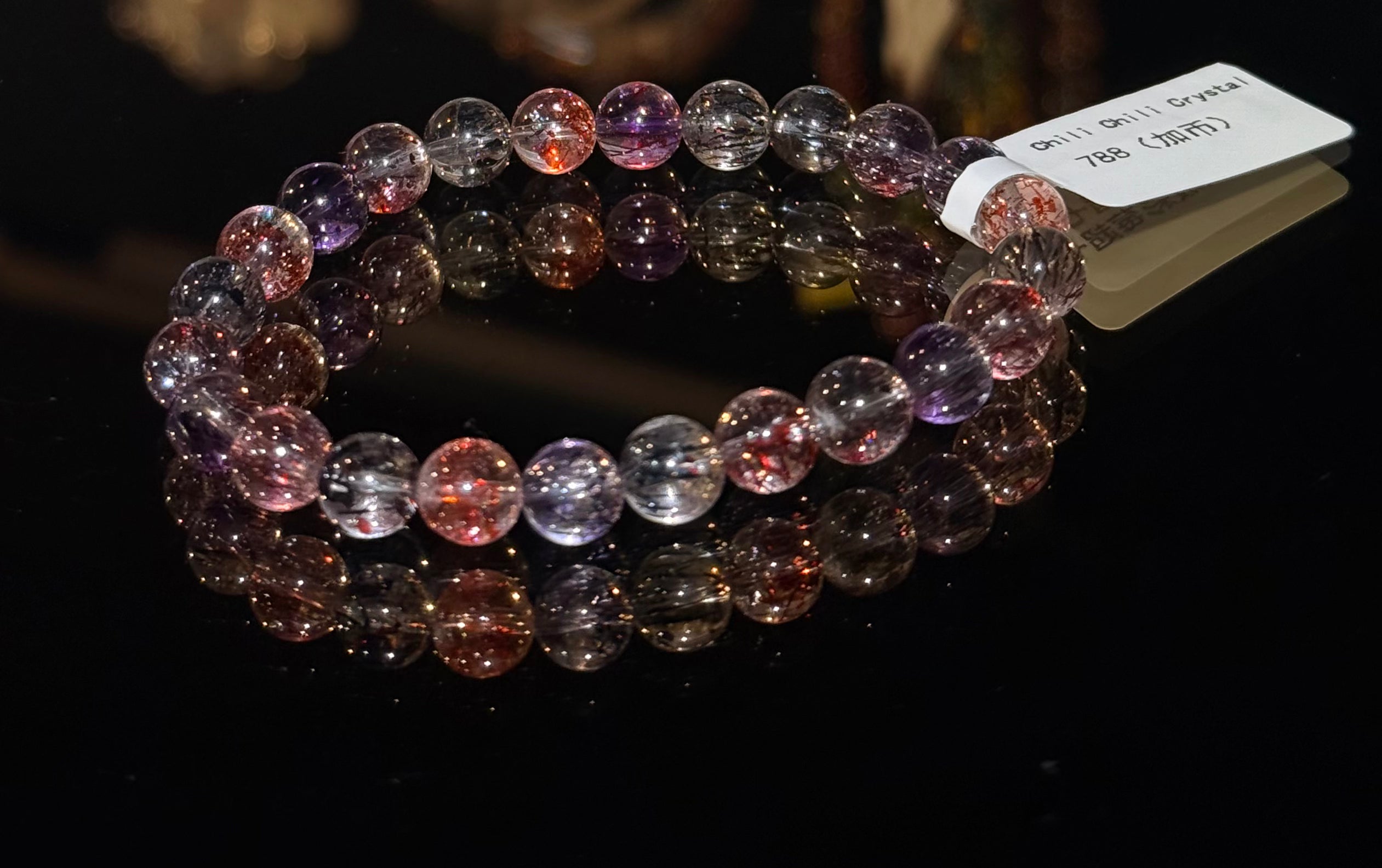 【st专属】收藏级彩莓超七 Super Seven（7mm ） – CHILI CHILI CRYSTAL